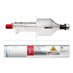 Cloudray RECI CO2 Laser Tube W2 CO2 Glass Laser Tube, 90W 100W Length 1200mm S2 Z2 Dia 80mm For CO2 Laser Engraver Cutting Machine