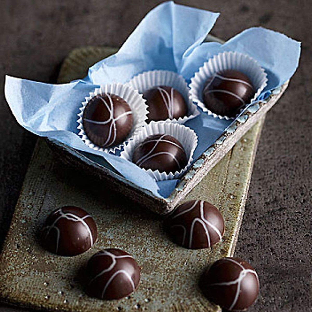 BUSOHA 24 Cavities Semicircle Silicone Molds - Mini Semi Sphere Round Dome Fondant Mold, Bomb Teacake Baking Pan for Cake Decoration, Chocolate Candy Gummy Mousse Jelly Pudding Ice Cube Tray, Set of 2