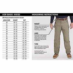 Wrangler Riggs Workwear mens Ranger work utility pants, Bark, 32W x 34L US