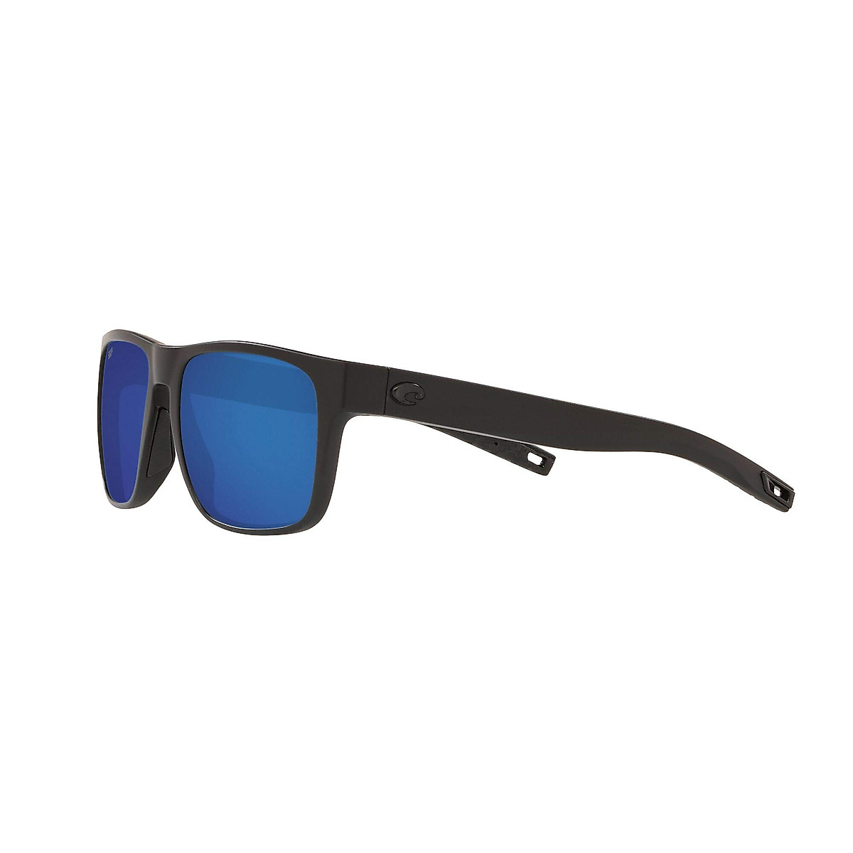 Costa Del Mar Mens Spearo Square Sunglasses, Blackout/Blue Mirrored Polarized-580P, 56 mm