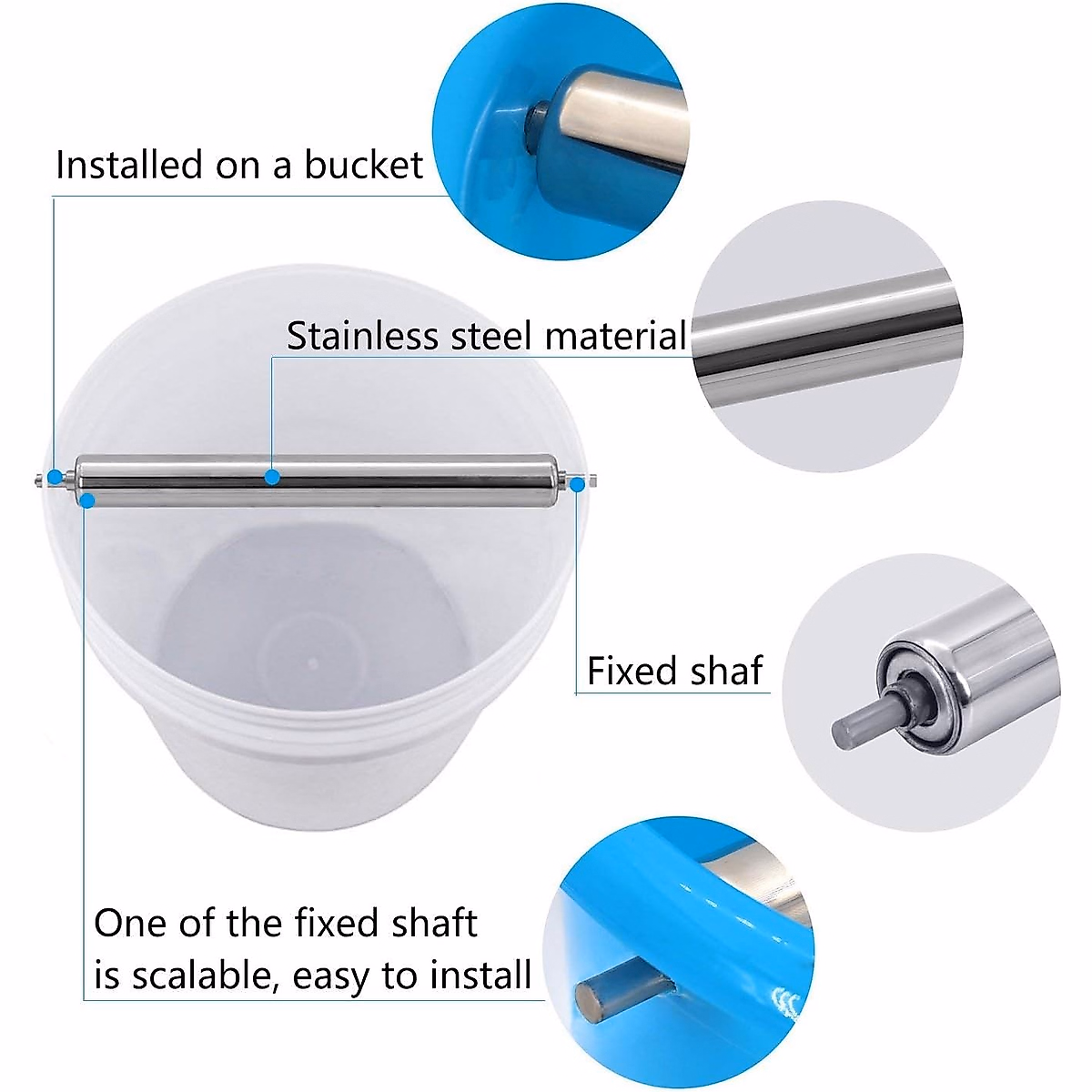 Acute Trap Rolling Log Metal Rat Trap Live Catch & Release Bucket Spin Roller for Animals - Works Outdoors & Indoors