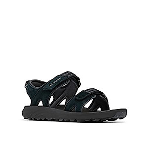 Columbia Women's Trailstorm Hiker 2 Strap Sport Sandal, Black/Light Cloud, 8