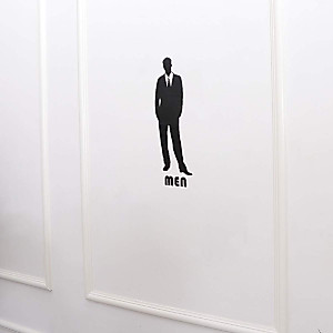 BESPORTBLE 2pcs Rest Room Stickers Toilet Sign Stickers Toilet Wall Decoration Bathroom Signs Decor Toilet Wall Stickers Restroom Sign Fashion Stickers Carved Shower Door Generation