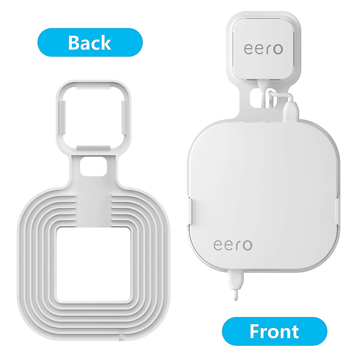 Wall Mount Holder for eero Pro Home WiFi System-Simple and Sturdy Wall Mount Holder Stand Bracket (NOT for eero 6 or eero pro 6), Without Messy Wires (White(3 Pack))
