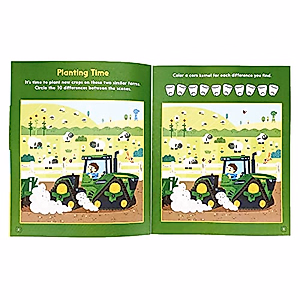 John Deere Kids: Mega Machines Tractor and Truck Puzzles, Mazes & Coloring Activity Book for Boys 4-8, More than 100 Activities