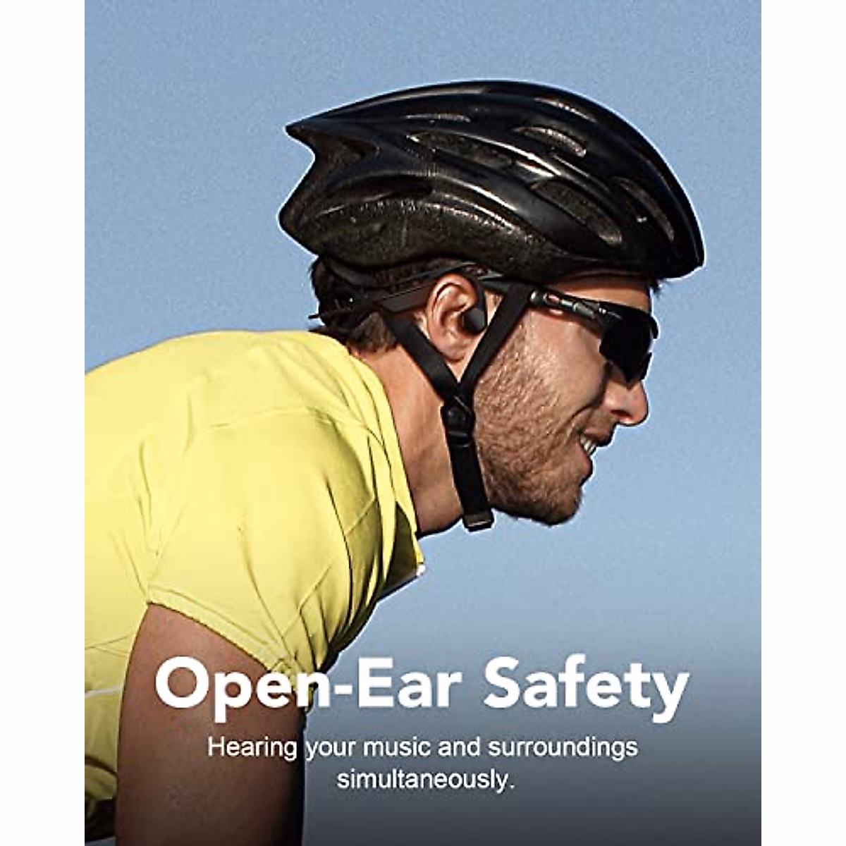 RR SPORTS Bone Conduction Headphones, Open Ear Headphones Bluetooth 5.3 Sport Earphones, IP67 Waterproof Headset for Running, Cycling, Driving, Hiking