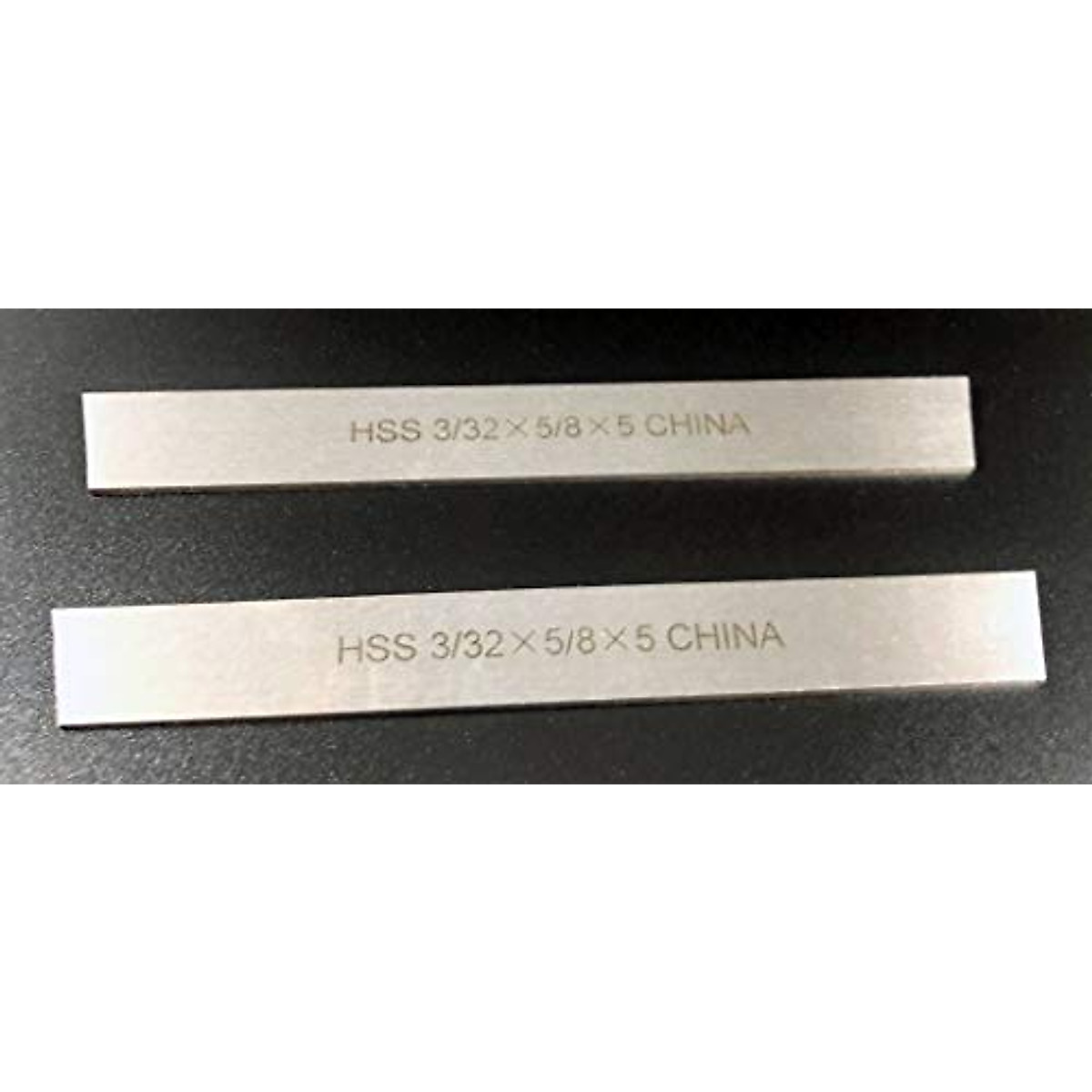 Set of 2 HSS Blades 3/32" x 5/8" x 5" for Lathe Parting Cut off Blade