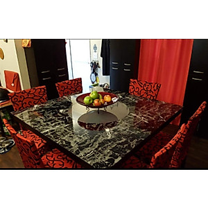 Yancorp Black Marble Contact Paper Black Peel and Stick Wallpaper Self Adhesive Countertop Removable Vinyl Wrap Bachsplash Shelf Liner (11.8" x 78.7")