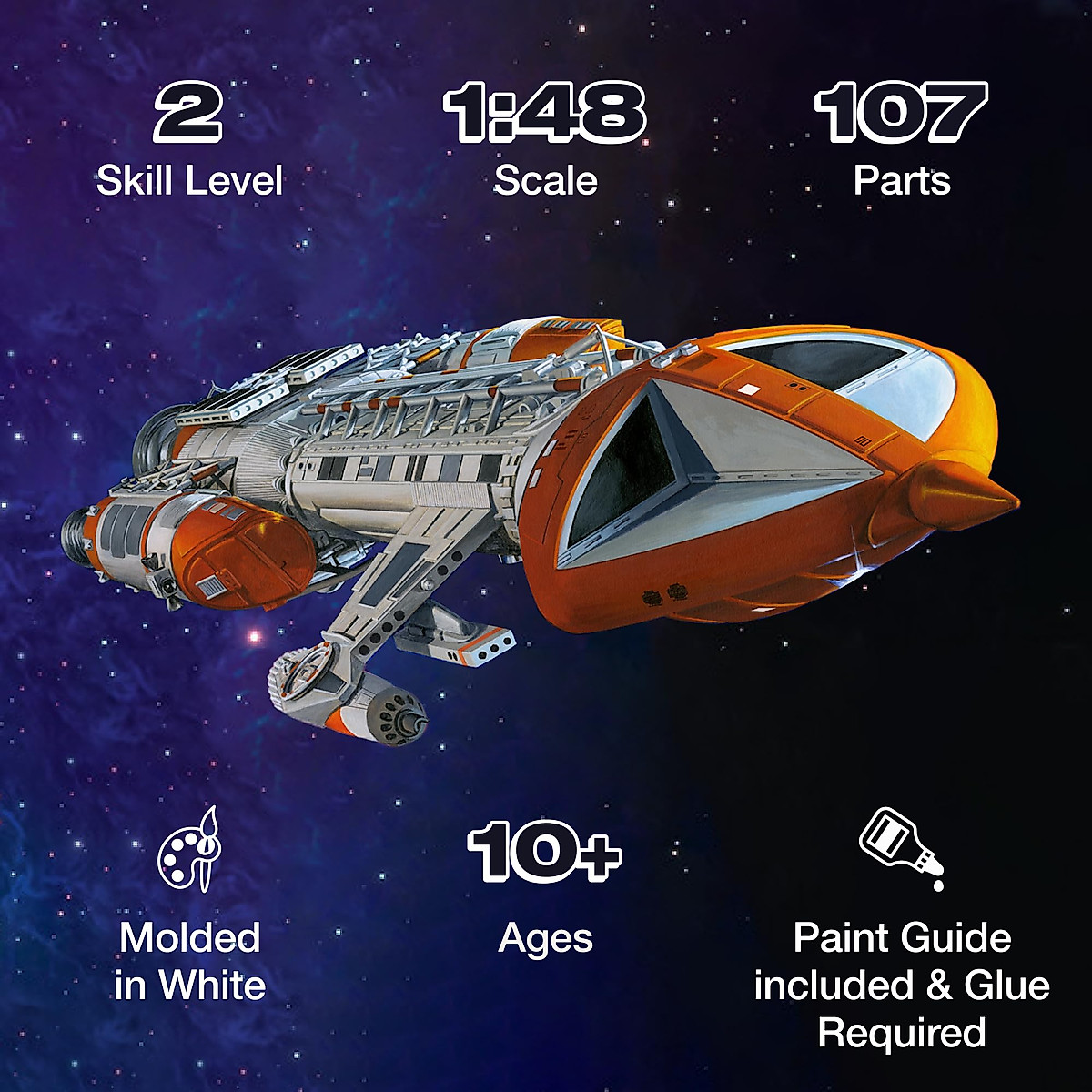 MPC Space: 1999 Hawk Mk IX 1:48 Scale Model Kit