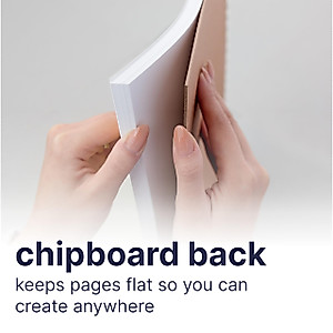 Strathmore (25-508 STR-025-508 100 Sheet Sketch Pad, 8.875 by 11", 8.5"x11", White