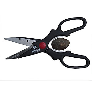 Very Sharp Multi Purpose Scissors - Reinforced Blade Shears, Left and Right Handed for kitchen sewing garden