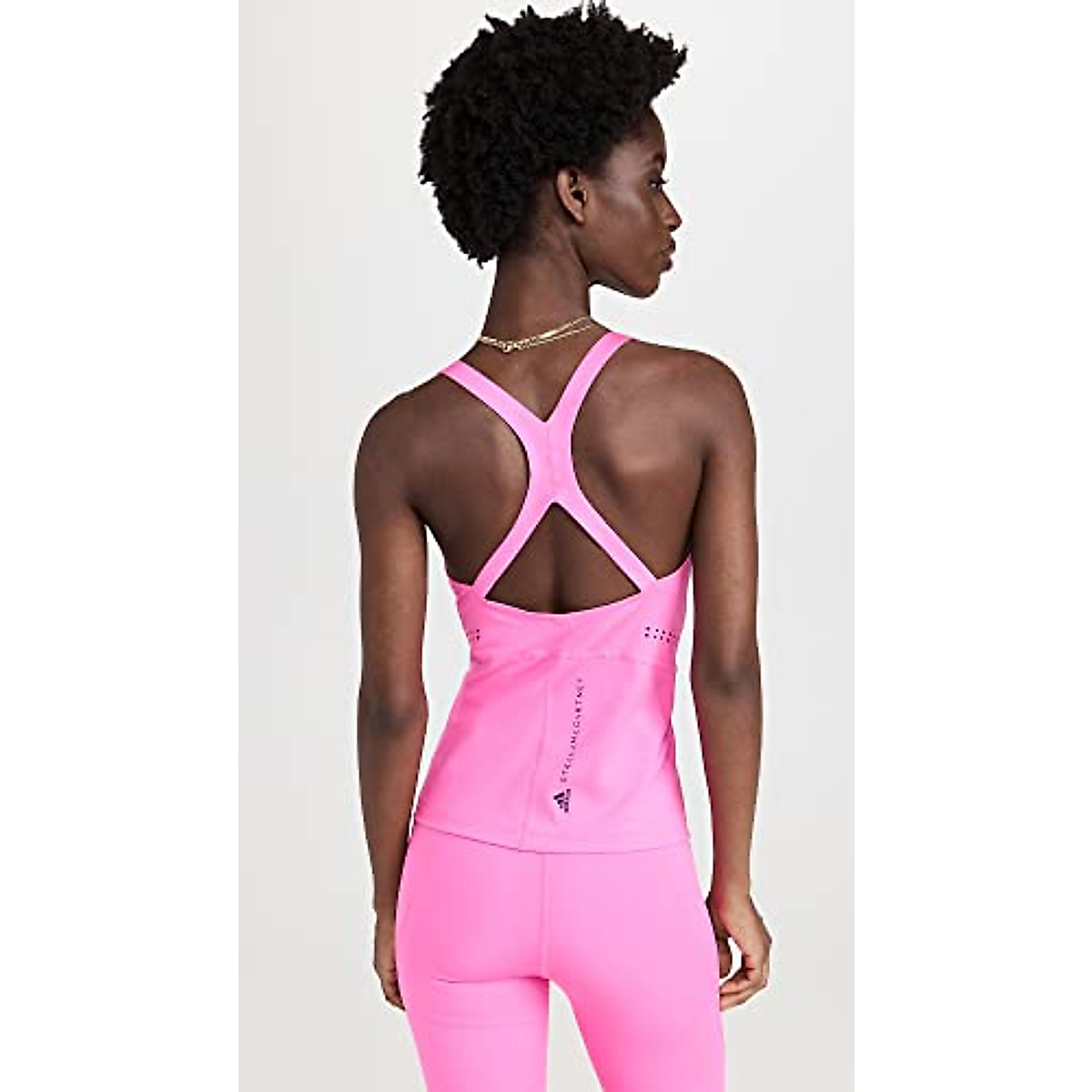 adidas by Stella McCartney Women's TruePurpose Training Tanktop, Screaming Pink, S