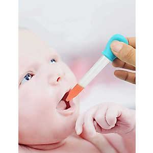 BELLARMOR 5ml Liquid Dropper Medicine Silicone Clear Plastic Eye Dropper No BPA Silicone and Plastic Pipettes for Kids, 12 Pack