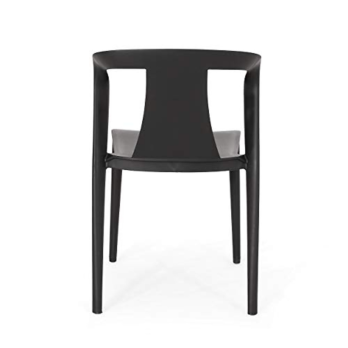 Christopher Knight Home Ianthe Outdoor Dining Chair (Set of 2), Black