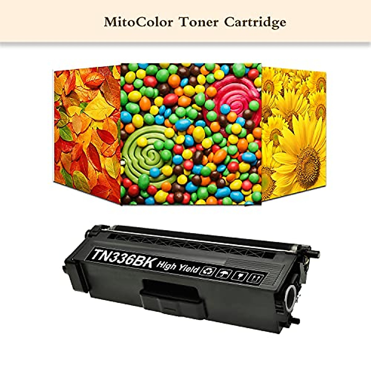 Compatible TN336BK TN336C TN336M TN336Y Toner Cartridge Replacement for Brother TN336 TN-336 HL-L8350CDW HL-L8250CDN HL-L8350CDWT MFC-L8850CDW MFC-L8600CDW Printer(5-Pack,2BK+1C+1M+1Y)