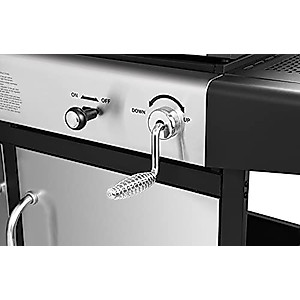 Royal Gourmet ZH3002SC 3-Burner 25,500-BTU Dual Fuel Propane and Charcoal Combo with Protected Grill Cover, Silver