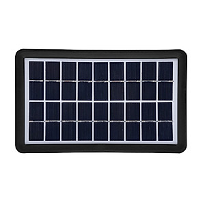 9V 3W Polycrystalline Solar Panel, Waterproof 93% Light Transmittance Solar Battery Charger, Suitable for Outdoor Activities, and Reliable for Travel