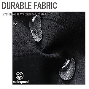 MOERDENG Men's Waterproof Rain Jacket Outdoor Lightweight Raincoat for Hiking Travel