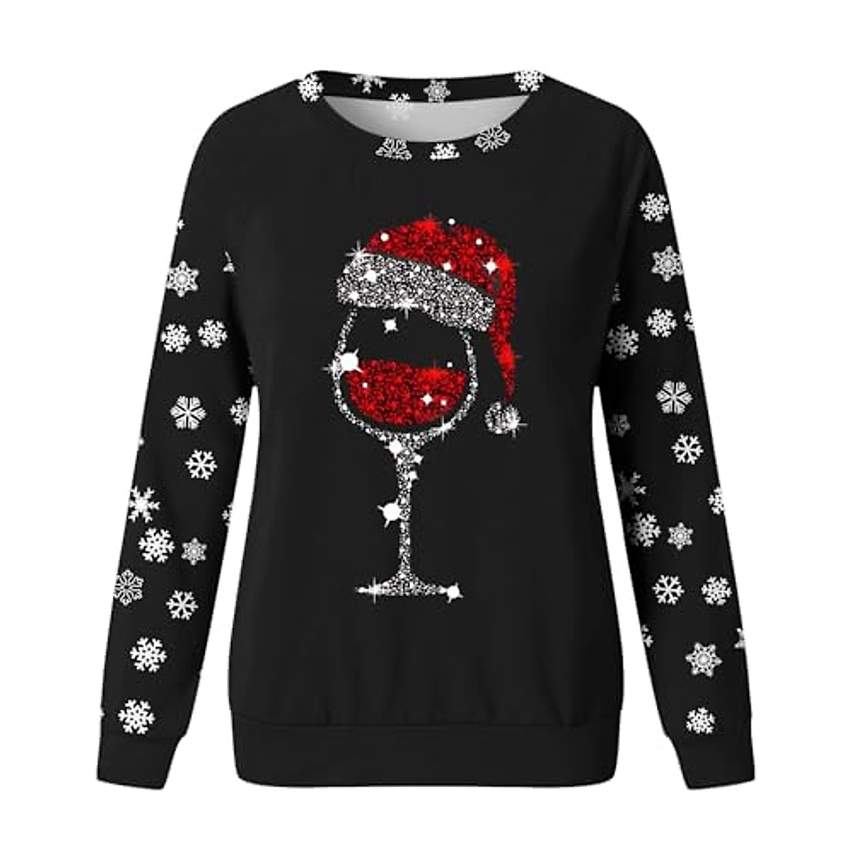 Christmas Shirts for Women Workout Clothes for Women Tops Blouse Raglan Baseball Raglan Fleece Solid Basic Fall Tops 2023 Fashion Loose fit Black Cropped Hoodie Sweatpants Women Shirt Pullover tee