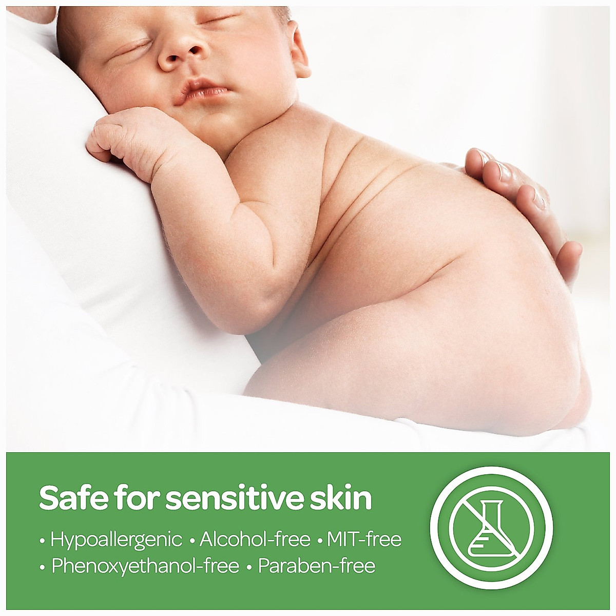 HUGGIES Natural Care Unscented Baby Wipes, Sensitive, Water-Based, 2 Refill Packs, 368 Count Total