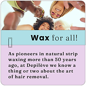 Depileve Hair Removal Wax - Lavender Rosin Wax for Sensitive Skin - Full-Body Wax - Ideal for Delicate Areas - Moisturizing Strip Wax - for Salon and At-Home Use