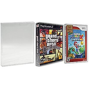 MALKO Video Game Protector Case Compatible with: PS2 | WII - WII U | Gamecube | Xbox & DVD Standard Case | 10 Pack