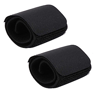 Sports Guard Tape, Sports Shin Guard Fixed Bandage Tape Fastener Shinguard Adjustable Elastic Sports Strap Accessory(Black)