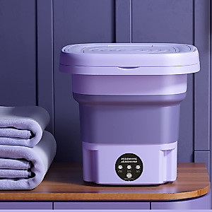 Portable Mini Washing Machine Small Washer for Baby Clothes, Underwear,Foldable Small Washer