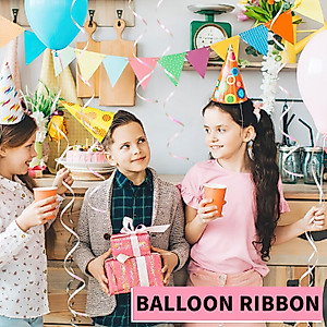 Iridescent White Curling Ribbon 600 Yards 1/5 Inch Balloon String Ribbon Thin White Ribbon for Gift Wrapping Art Crafts Wedding Birthday Party Christmas Decorations