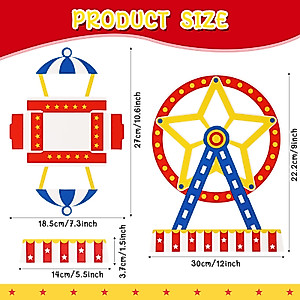Carnival Ferris Wheel Centerpiece Carnival Theme Party Decorations Carnival Cake Holder Circus Carnival Favor Supplies for Candy Desserts Cake Carnival Ferris Wheel Party Decorations