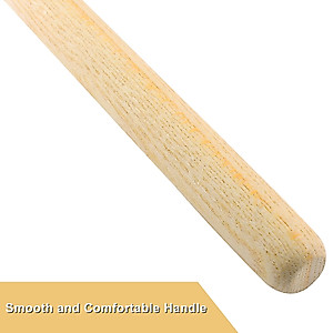 Jiozermi 2 Pcs Drum Mallet 13.22 Inches Length, Wool Felt Drum Stick, Anti-slip Bass Percussion Sticks, Instrument Band Accessory Part for Drums Snare Drums, Beige