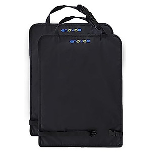 Enovoe Back Seat Protector for Kids car seat Cover - 2 Pack - Quality Car Kick Mats - Waterproof Protection for Upholstery from Dirt, Mud, Scratches - XL Car seat Back Protector Back of Driver Seat