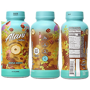 Alani Coffee Shakes Mocha, Maple Donut, Cappuccino, & Vanilla Variety Pack - 4 Bottles