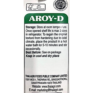 Aroy-D Coconut Milk 500ml/16.9oz, 6pack