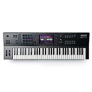 Akai Professional MPC Key 61 - Standalone Music Production Synthesizer Keyboard with Touch Screen, 16 Drum Pads, 20+ Sound Engines, Semi Weighted Keys, black