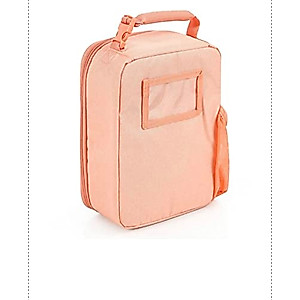 Fulton Bag Co. Thermal Insulated Zippered Lunch Bag Box (Upright) Hardbody Sturdy (Cantaloupe)