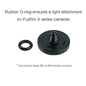 Foto&Tech Soft Shutter Release Button Compatible with Fuji Fujifilm X-T5 X-T4 X-T3 X-T30 X-T30 II X-T20 X-PRO3 X100V X100F X-E4 X-E3 RX1R II RX10 IV III Leica M10 M9 Nikon Df F3 (2 Pieces, Black)