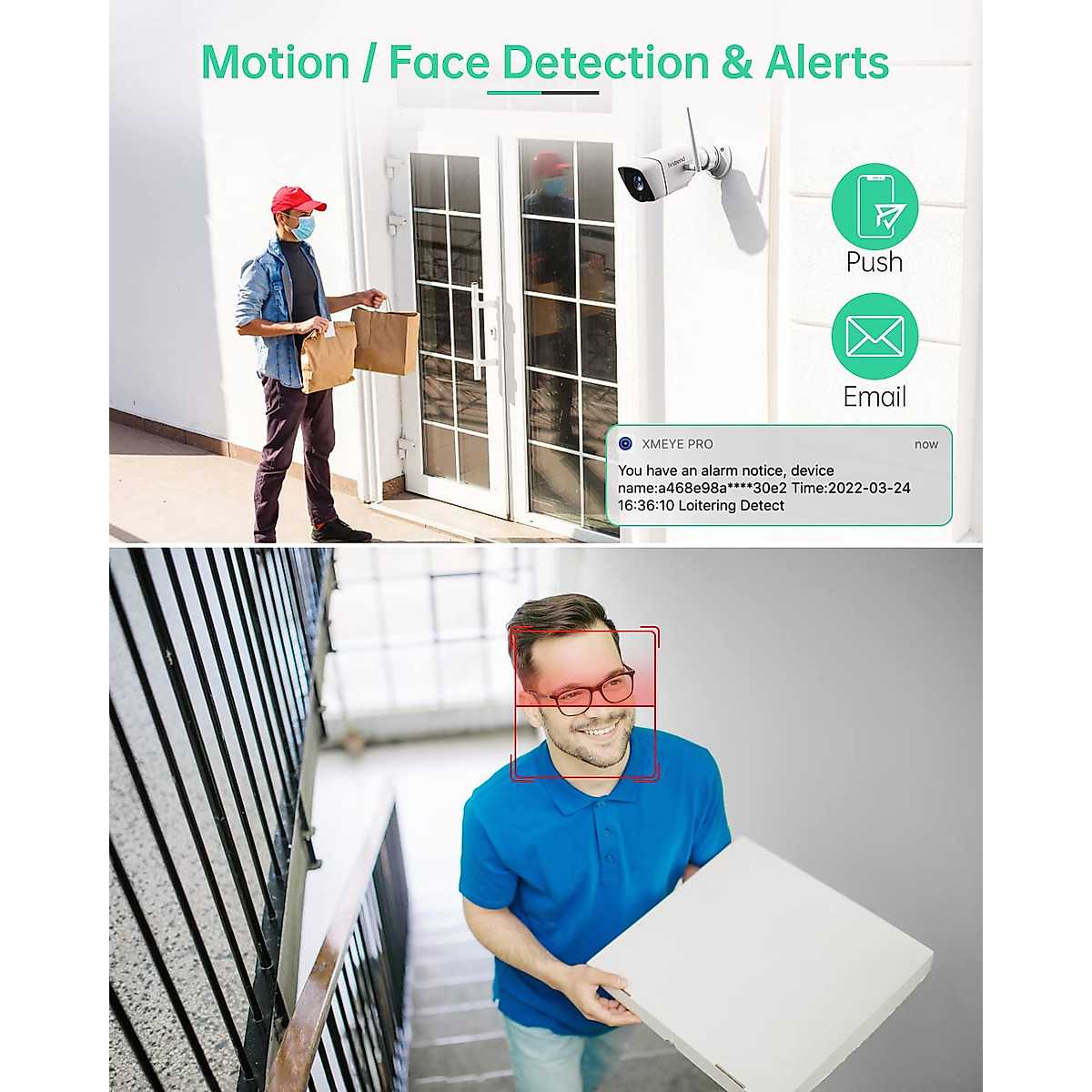 Wireless Security Camera System,Firstrend 5MP Security System Wireless with 4 CCTV Cameras Ultra HD Two Way Audio 8CH DVR 2TB Hard Drive Night Vision Motion Alarm APP for Home Indoor Outdoor