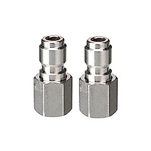 Tool Daily Pressure Washer Coupler, Quick Connect Plug, 1/4 Inch Female NPT Fitting, 5000 PSI, 2-Pack