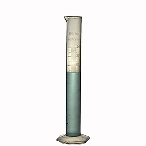 Graduated Measuring Cylinder Polypropylene Plastic 100ml 3-Pack (100ml, 3)