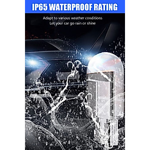 LETINGFAR 194 LED Bulb Dash Instrument Lights Bulbs with T10 194 168 Twist Lock Socket, Super Bright T10 194 Instrument Panel Gauge Cluster Dashboard LED Light Bulbs 12V (White（20+5）)