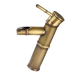 DOITOOL 3 pcs Bathroom Accessories Kitchen faucets with Down Sprayer Kitchen Sink Faucet faucets for Bath Sinks Bathtub Faucet Waterfall Faucet wash Basin Mixer tap Basin Faucet All Bronze