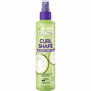 Garnier Fructis Style Curl Shape Defining Spray Gel, Curly Hair, 8.5 Fl Oz