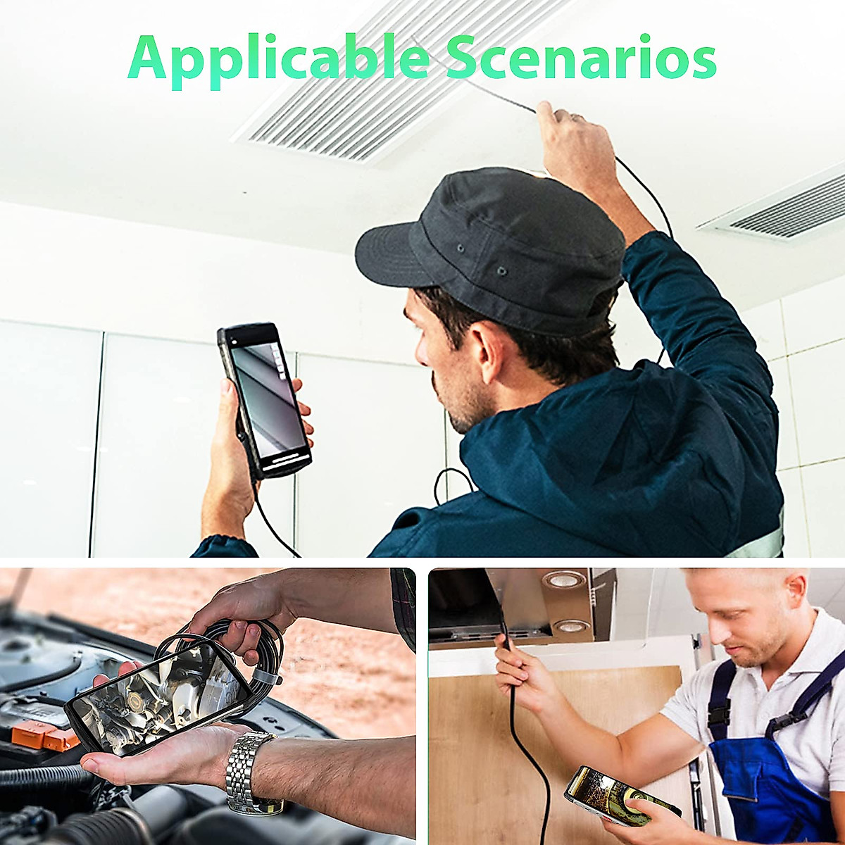 Ulefone Rugged Smartphone, Power Armor 13 with Endoscope, IP68 Waterproof Phone, 13200mAh Battery, 15W Wireless Charge, 48MP Four Rear Camera, 6.81" FHD+, 8GB + 256GB, Helio G95 Octa-core Android 11