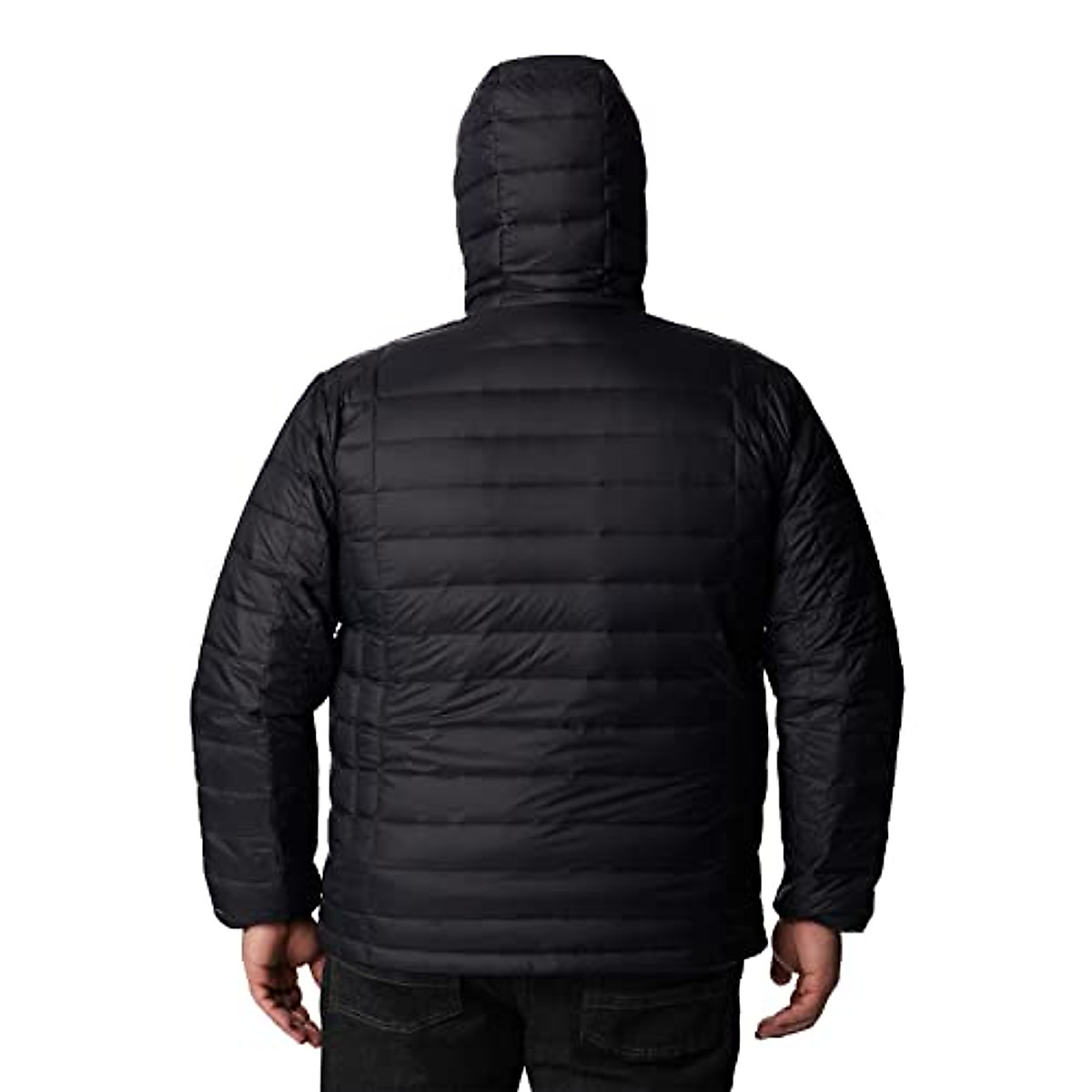 Columbia Mens, Voodoo Falls 590 TurboDown Hooded Jacket, Black, Large