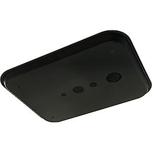 Carlisle FoodService Products Cafe Plastic Fast Food Tray, 14" x 18", Black, (Pack of 12)