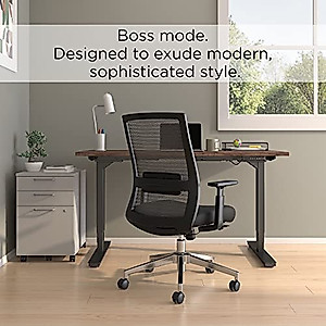 STAPLES Union & Scale 24328573 Marrett Mesh and Fabric Task Chair Black (53249)