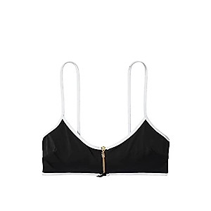 Victoria's Secret Swim Iconic Scoop Bikini Top Color Black Size X-Large New