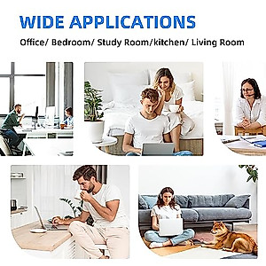 BEYOND BREEZE Oscillating Table Fan Quiet 3-Speed 12-Inch Adjustable Tilt Fan with Safety Grill, Ideal for Home, Office, Dorm