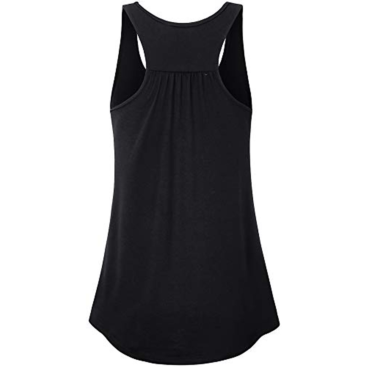 Cestyle Workout Tanks for Women, Ladies Running Exercise Clothes Boat Neck Fashion Sleeveless Sweat Wicking Jogging Activewear Hiking Performance Shirts Black Medium